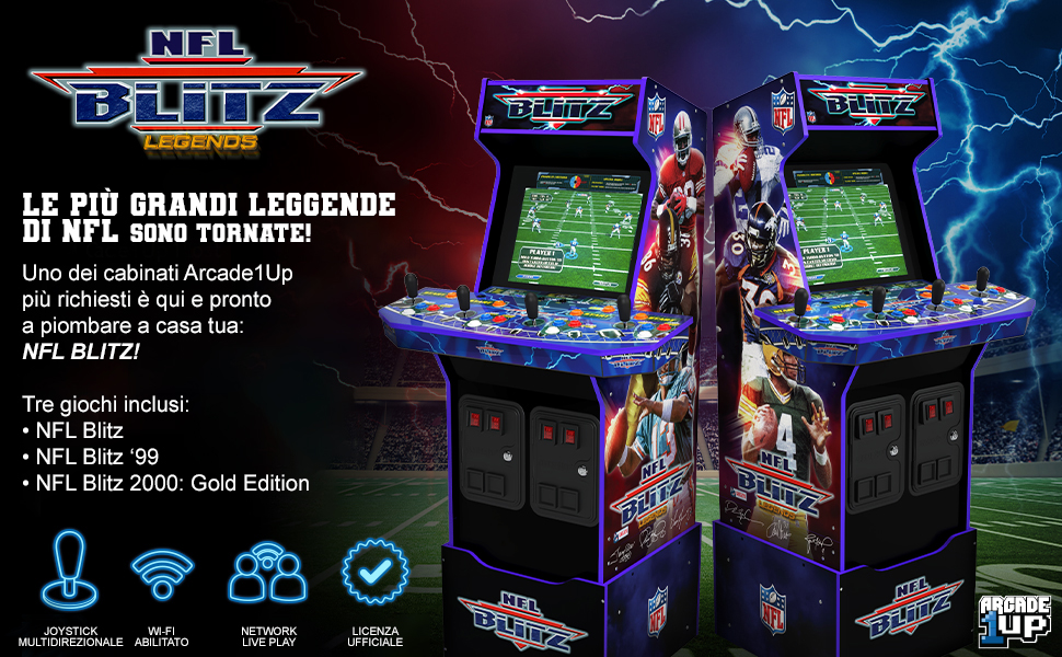 ARCADE1UP NFL BLITZ Legends : Amazon.it: Giochi e giocattoli