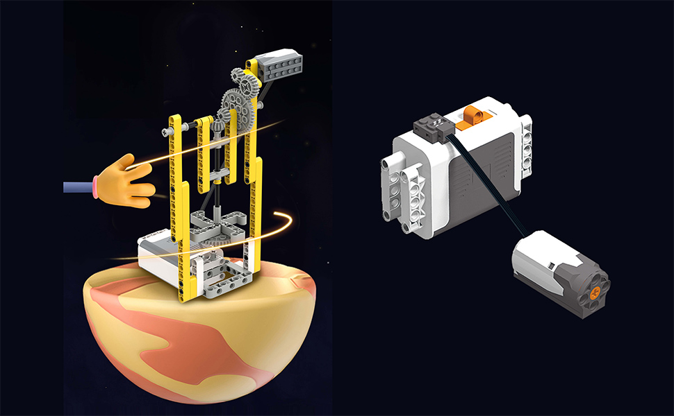 Amazon.com: JBBRO 420PCS Technic Power Function Motor Building Block ...