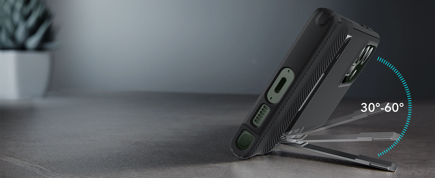 ESR for Samsung Galaxy S23 Ultra Case with Adjustable Stand, Military-Grade Drop Protection, 3 ...