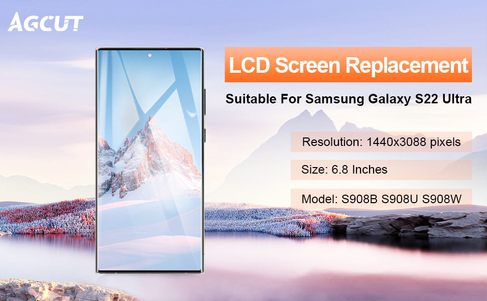 Amazon.com: OLED for Samsung Galaxy S22 Ultra 5G Screen Replacement for Samsung S22 Ultra LCD ...