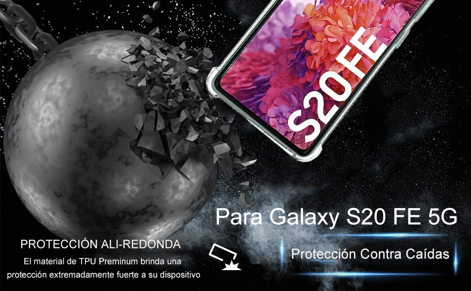 USTIYA Funda para Samsung Galaxy S20 FE 5G y S20 Lite Case S20Lite Carcasa Bumper,Shock ...
