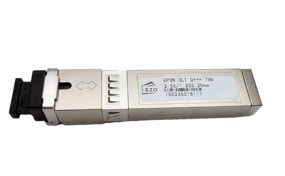Amazon.com: iszo GPON OLT C+++,High Power 7dB+,SC Port,2.5G/1.25G 1490TX/1310RX,SMF PON Module ...
