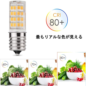 Amazon | LED電球、E17 LED電球、E17口金、直径17mm、4ワット（40ワットハロゲン電球相当）、省エネ、電球色3000K、370LM、 セラミック基盤、広配光タイプ、調光器 ...