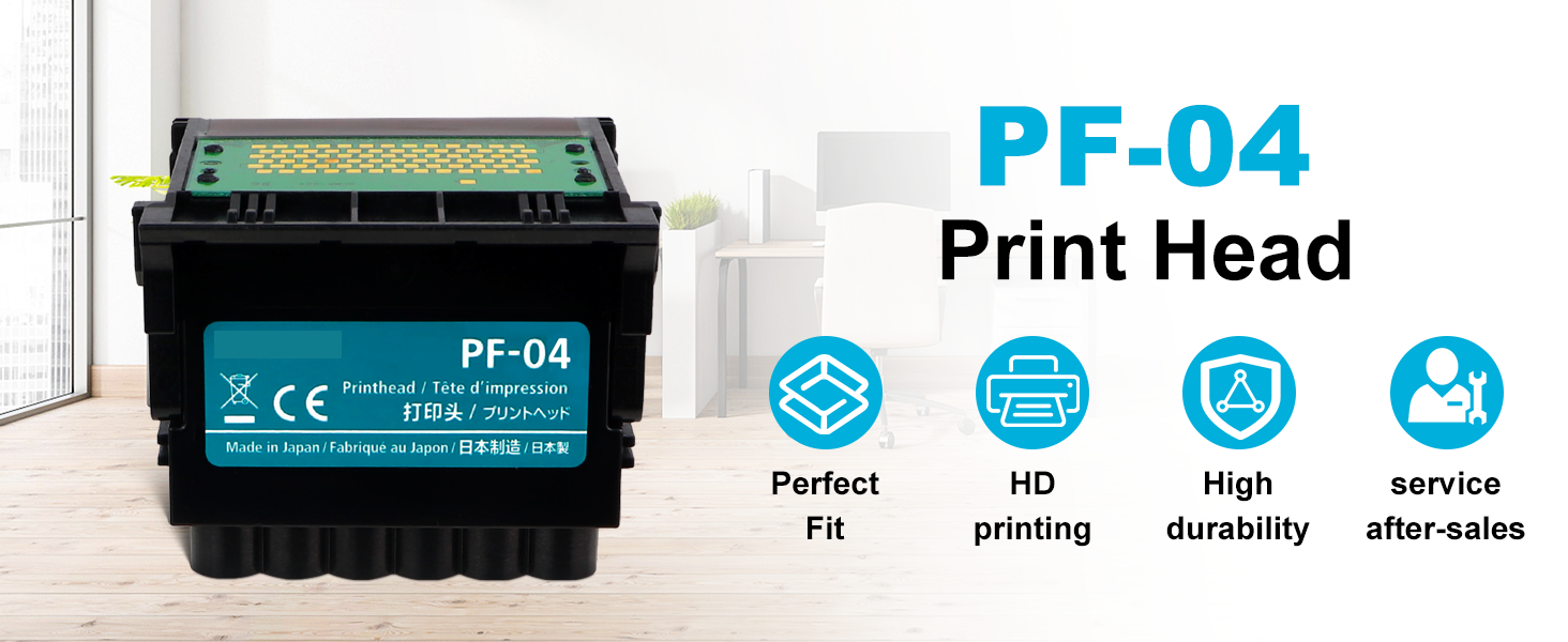 Amazon.com: PF-04 Printhead Compatible Only iPF650 / iPF655/ iPF670 MFP L24/ iPF670 MFP L24ei ...