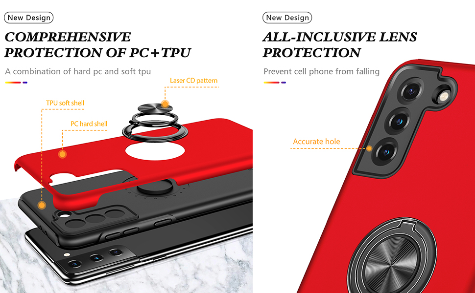 Amazon.com: Galaxy S22 Plus Case for Samsung Galaxy S22 Plus Case Military Grade Shockproof ...