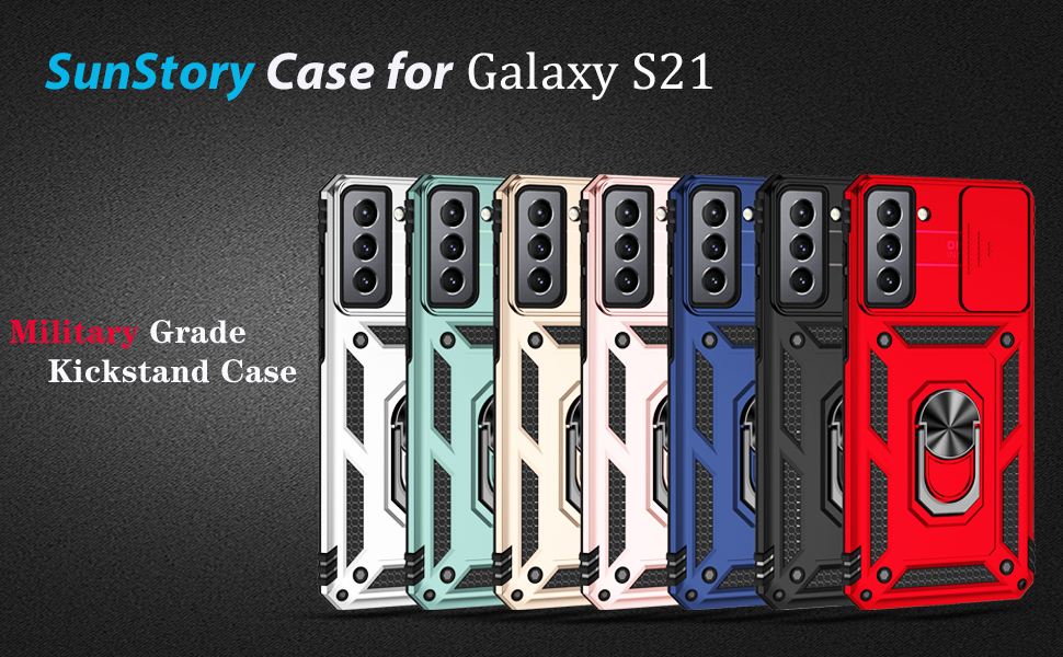 Amazon.com: SunStory for Samsung Galaxy S21 5G Case with HD Screen Protector & Slide Camera ...