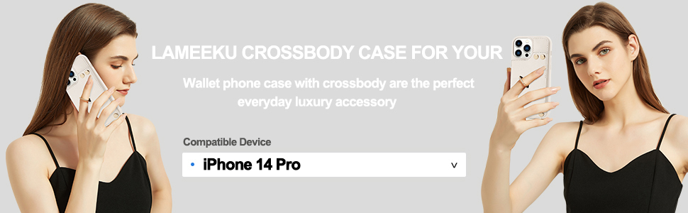 Amazon.com: LAMEEKU Designed Apple iPhone 14 Pro Wallet Case with MagSafe, Leather Case & Card ...