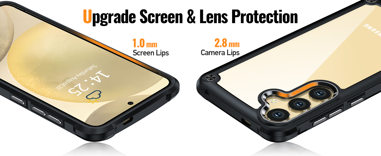 Amazon.com: Oterkin for Samsung Galaxy S24 Case Clear, [20X Anti-Yellowing Technology] Galaxy ...