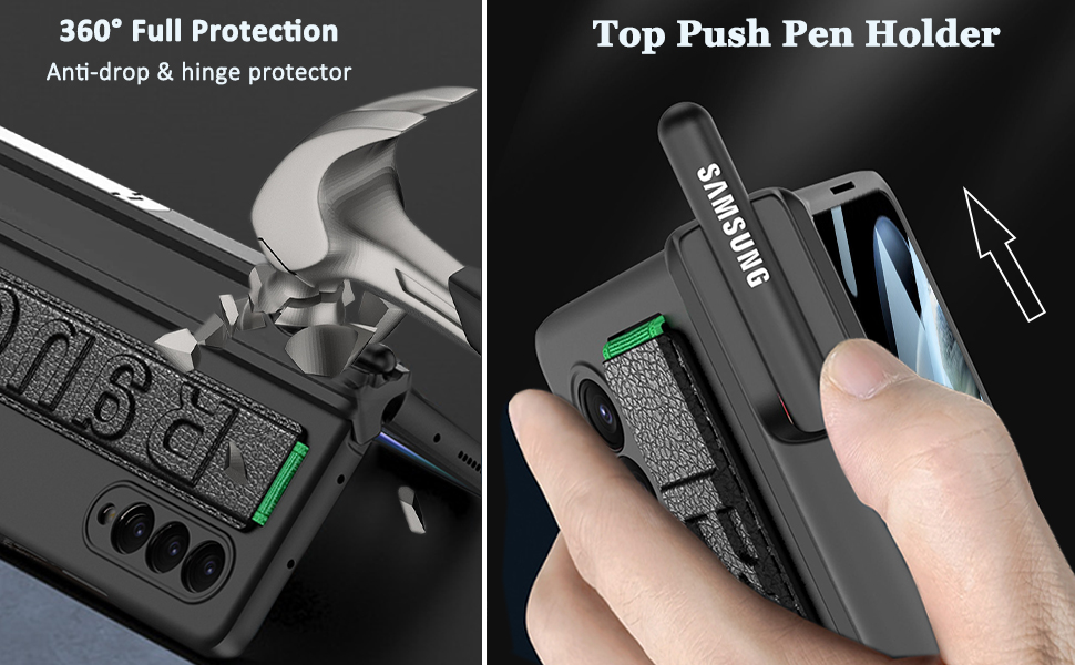 Amazon.com: NINKI for Samsung Galaxy Z Fold 4 Case with Hinge Protection,Screen Protector & S ...