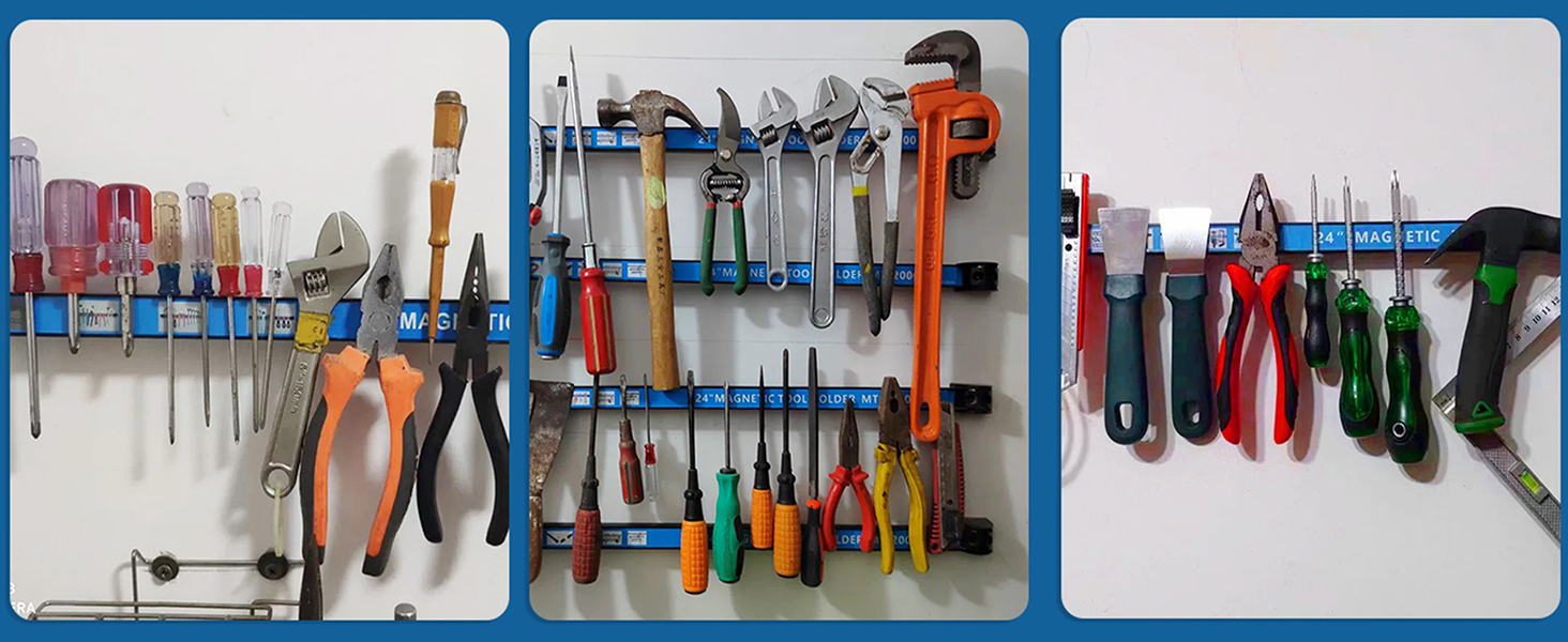 Amazon.com: GREBSTK 12 IN Magnetic Tool Holder Strip Heavy Duty Magnetic Tool Bar Metal Tool ...