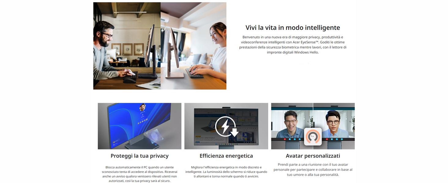 Acer Aspire S27-1755 Computer Fisso All in One, Pc Desktop, Processore Intel Core i7-1260P, Ram ...