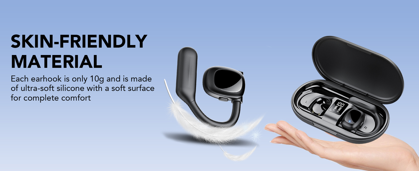 Amazon.com: Open Ear Bluetooth 5.3 Earbuds,Wireless Headphones Sport ...