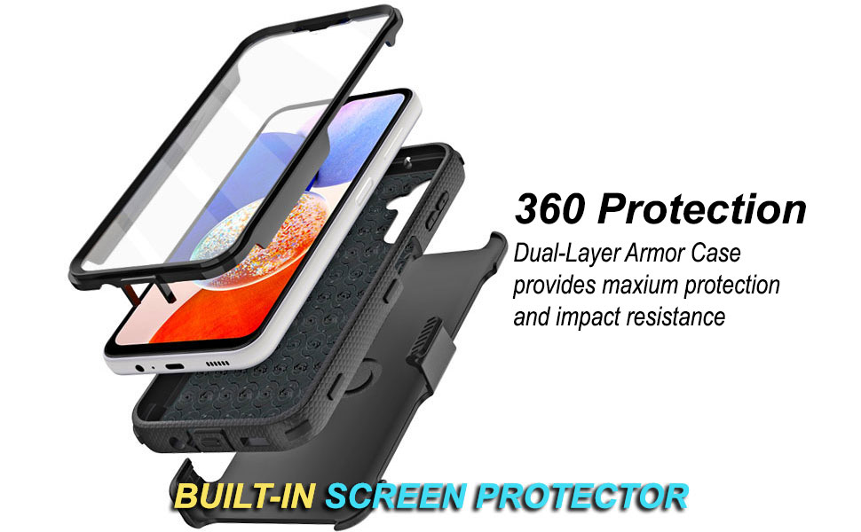 Amazon.com: COVRWARE Aegis Series Case for Samsung Galaxy A14 5G (2023) / A14, Full-Body Rugged ...