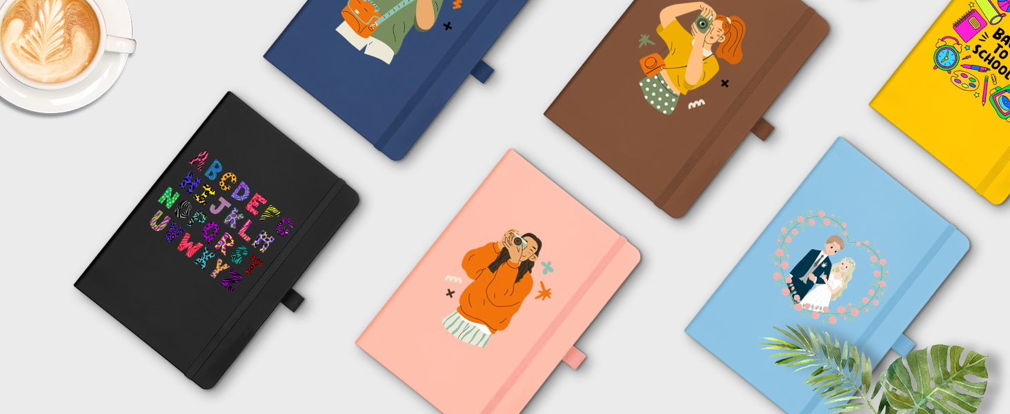 Amazon.com : ENOMY Personalized Notebook with Logo/Text/Image Custom A5 ...