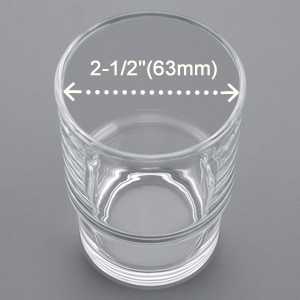 Amazon.com: Bathroom Glass Cup, Aomasi Transparent Toothbrush ...