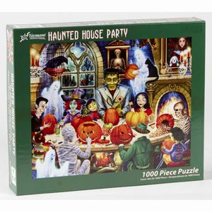 Amazon.com: Haunted House Party Jigsaw Puzzle 1000 Piece - Halloween ...