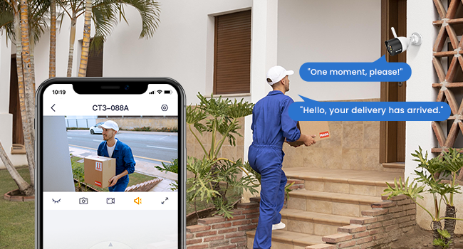 Tenda Outdoor Security Camera with Color Night Vision | IP Camera Wifi for Outdoor Surveillance ...