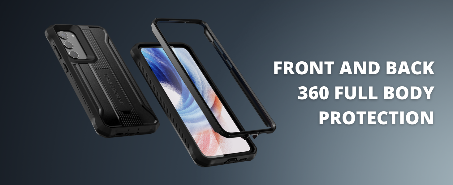 Amazon.com: CaseBorne Compatible with Samsung Galaxy S23 5G Case, Rugged Full-Body Multi-Layer ...