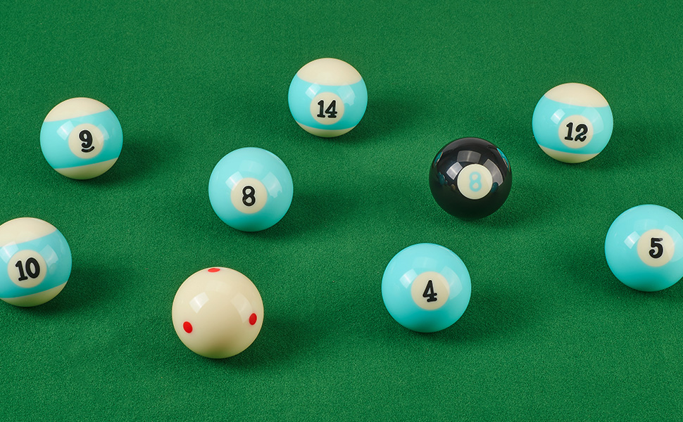 Amazon.com : YANMEIYA Pool Balls Billiard Balls Billiard Balls Set 17 Balls Pool Table Balls ...