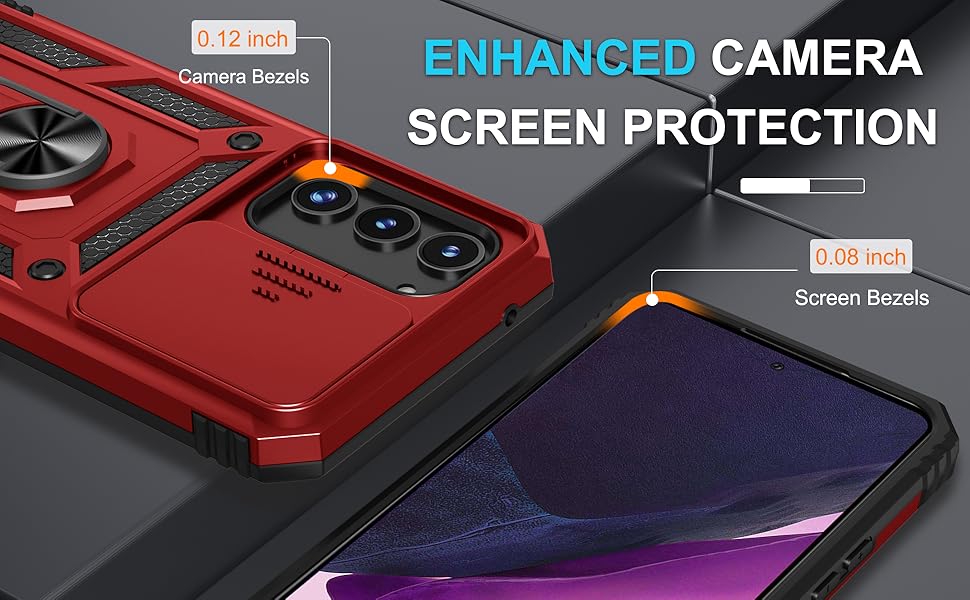 Amazon.com: Janmitta Compatible with Galaxy A54 5G Case Built in Slide Camera Lens Cover and ...