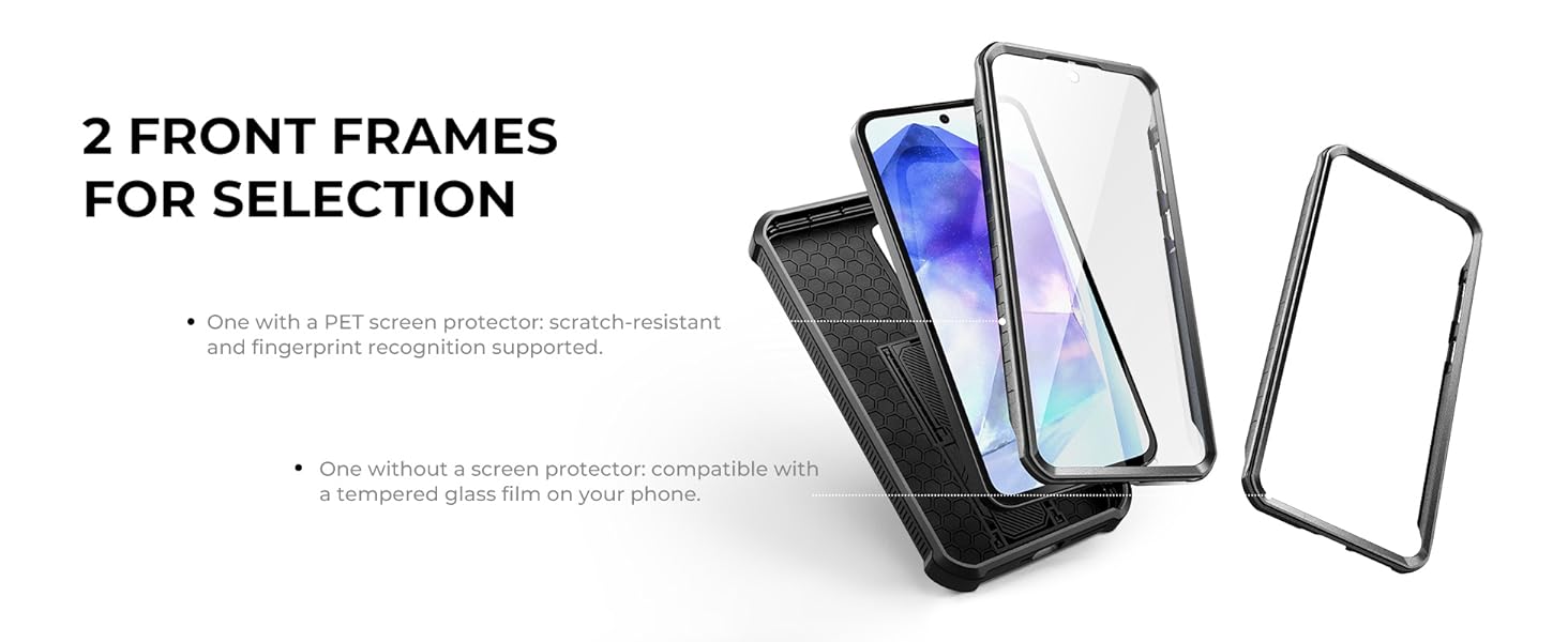 Amazon.com: Dexnor for Samsung Galaxy A35-5G Case, [2 Front Frame] [Built-in Slide Camera Cover ...