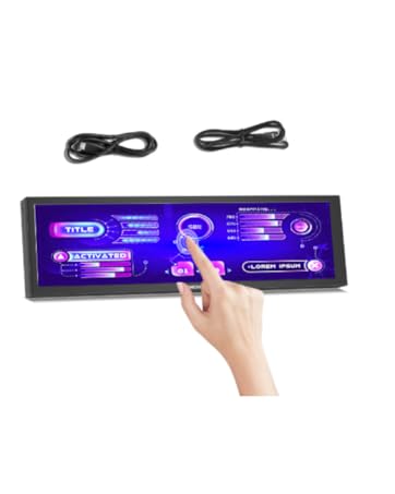 Amazon.com: 8.8 Inch PC Temperature Display With Case PC Sensor Panel Display Computer Temp ...