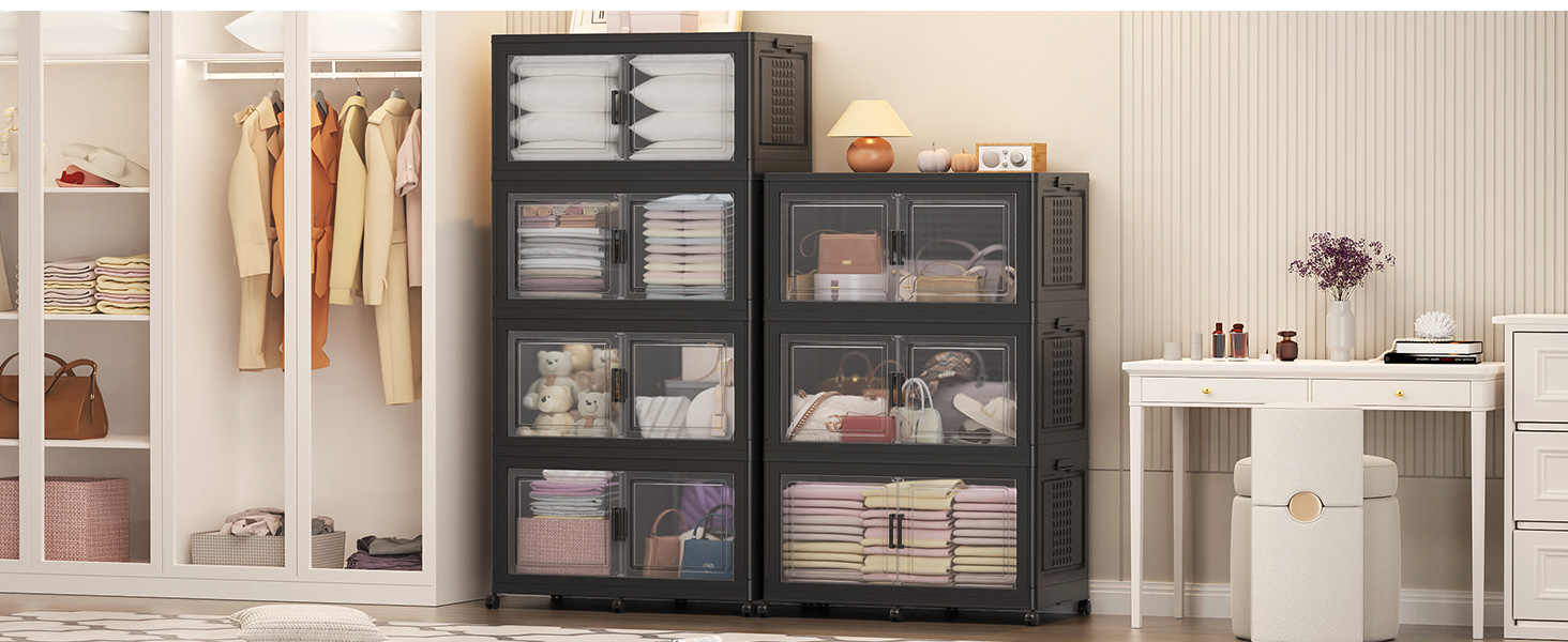 Amazon.com: BROVIEW 600Qt Plastic Storage Bins with Lid and Wheels ...