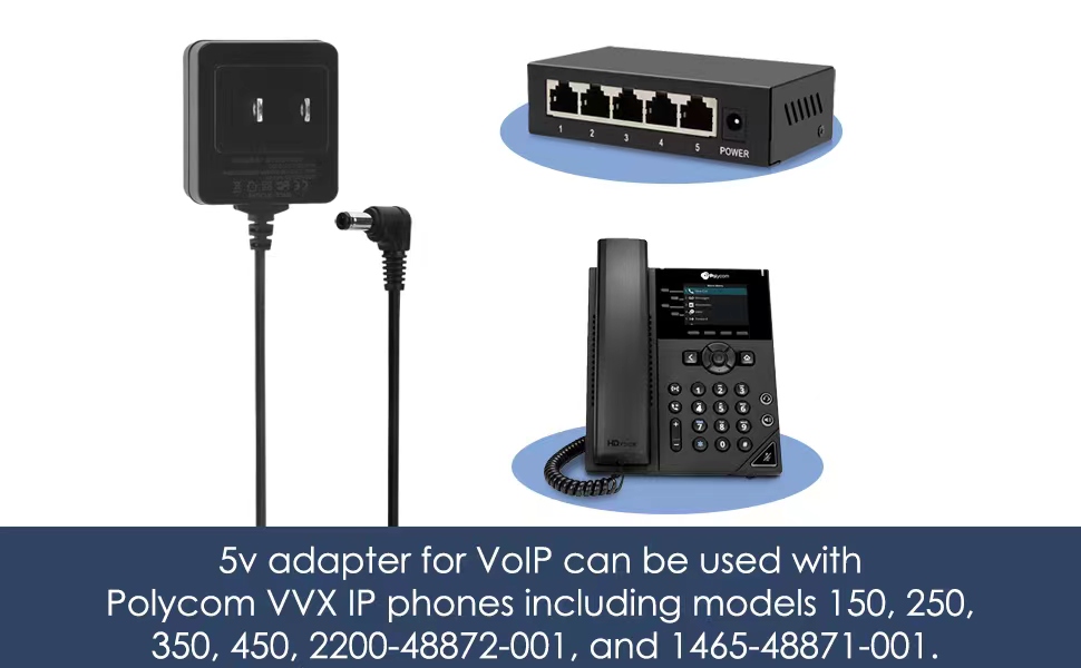 Amazon.com: for polycom Power Supply 5v Compatibility with polycom ...