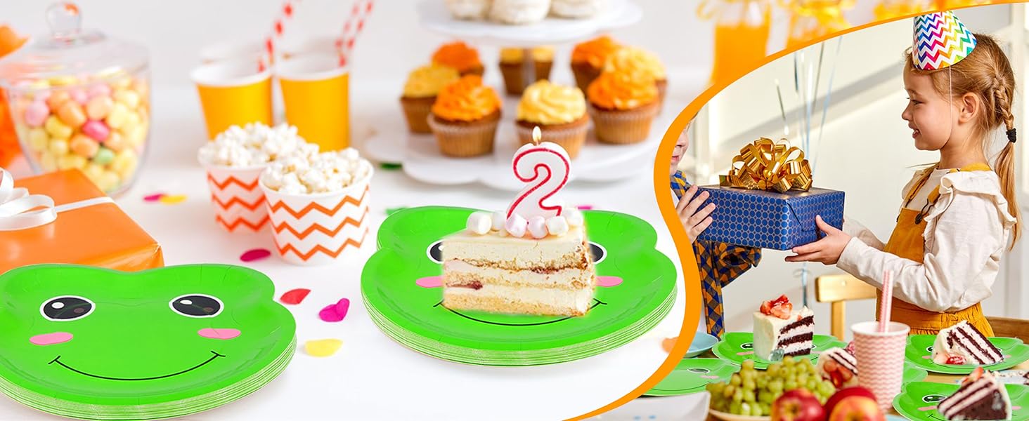 Amazon.com: LILLBJORNEN Frog Birthday Decorations 40-Pack Frog Paper ...