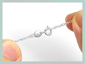 Amazon | [ChicSilver] シルバー925 ネックレス チェーンのみ レディース あずきチェーン 金属アレルギー 細め 長さ45cm 太さ1.1mm | ネックレス 通販