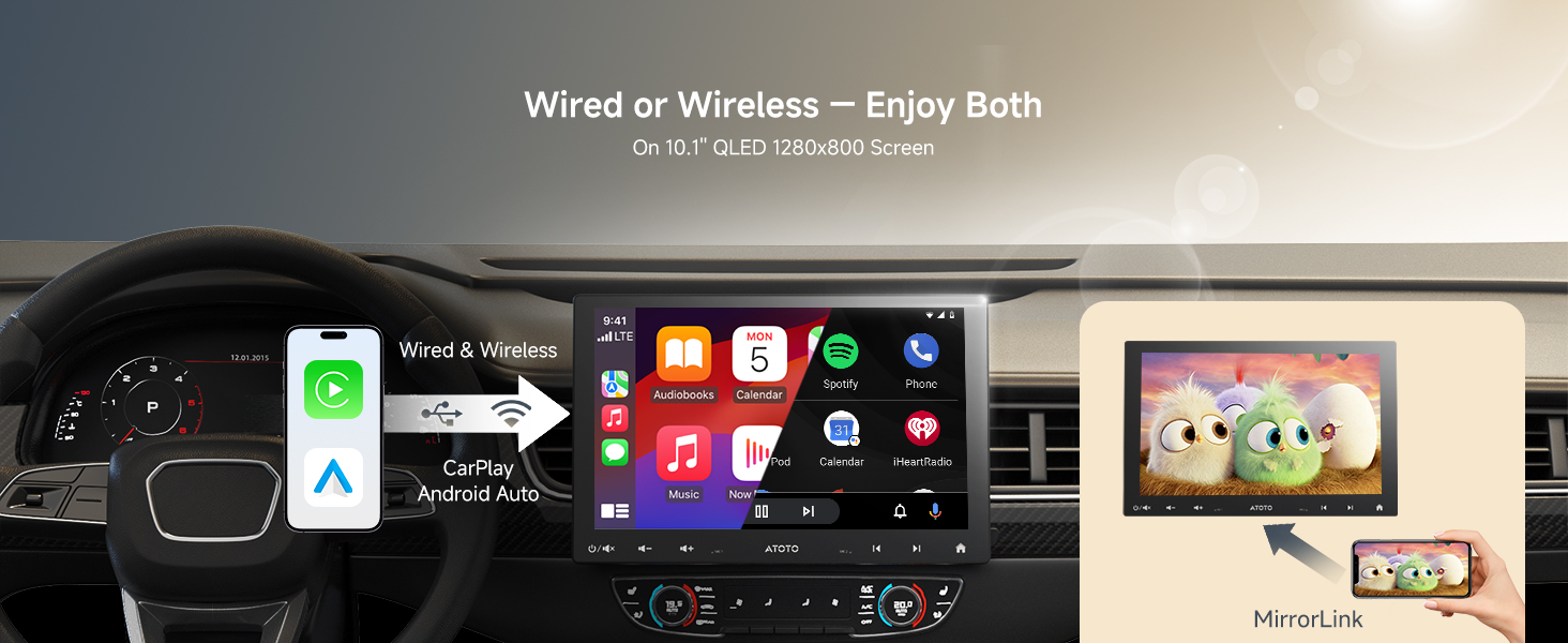Amazon.com: ATOTO S8 10'' QLED Android AI Double-DIN & Single-DIN ...