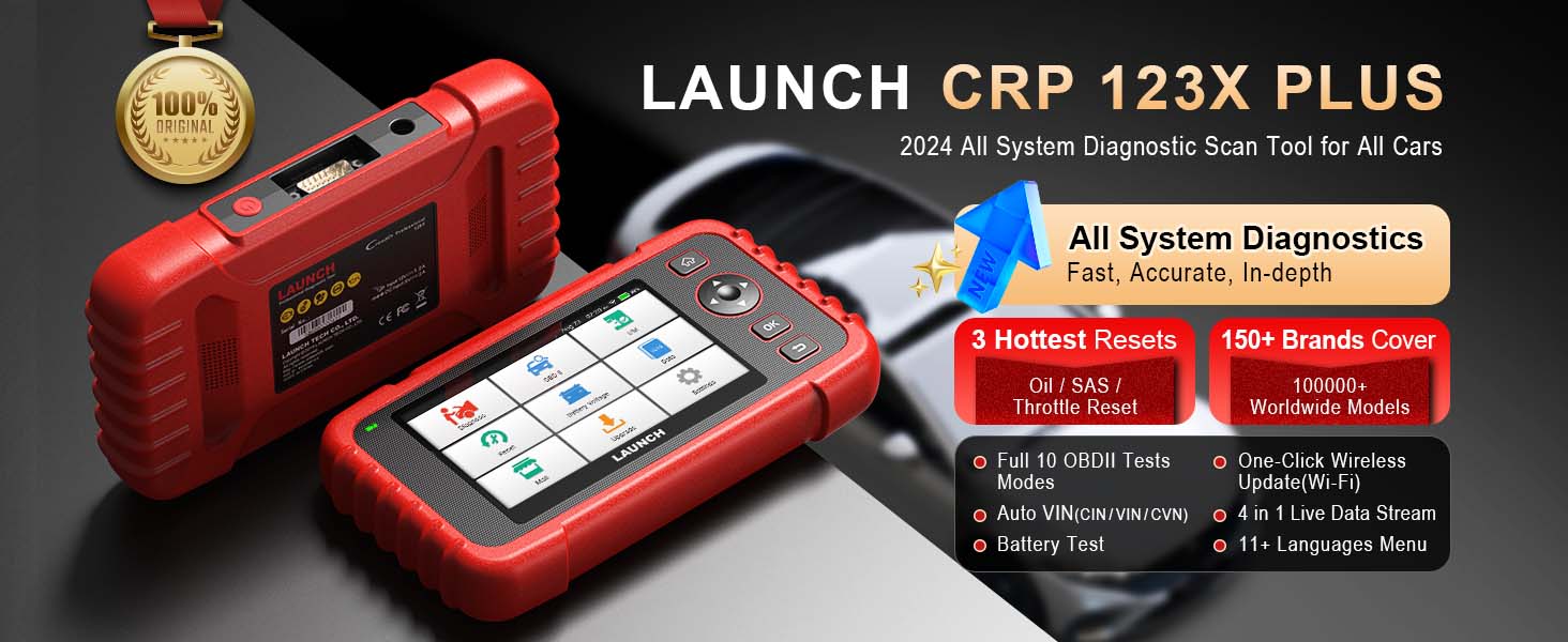 Amazon.com: LAUNCH X431 CRP 123X Plus Elite OBD2 Diagnostic Scanner, 2024 Lifetime F.ree Update ...