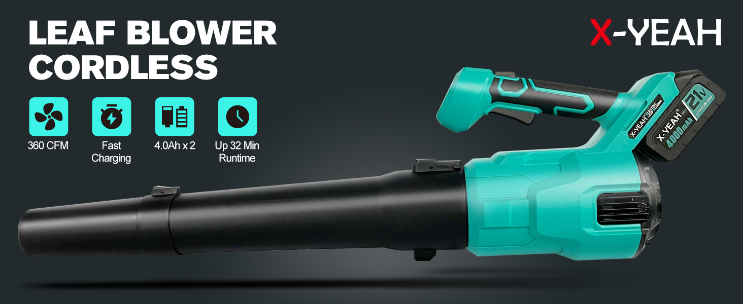 Amazon.com: Leaf Blower Cordless- Battery Operated Leaf Blower, Lightweight and Portable Compact ...