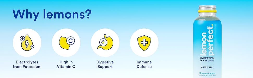 Amazon.com : Lemon Perfect Dragon Fruit Mango, Hydrating Flavored Lemon Water, Zero Sugar ...