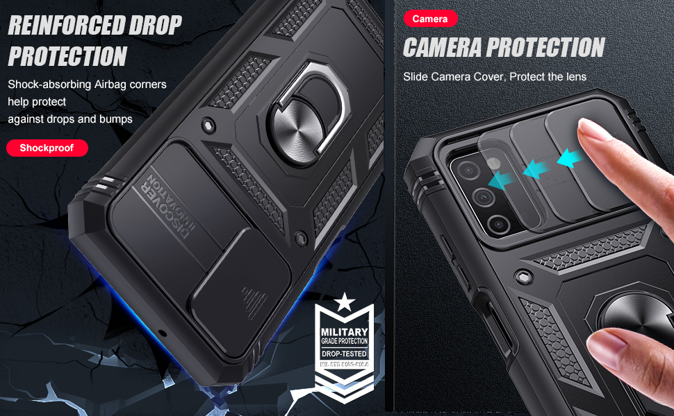 Amazon.com: LeYi Compatible for Samsung Galaxy A03s Phone Case: Galaxy AO3s Phone Case with ...