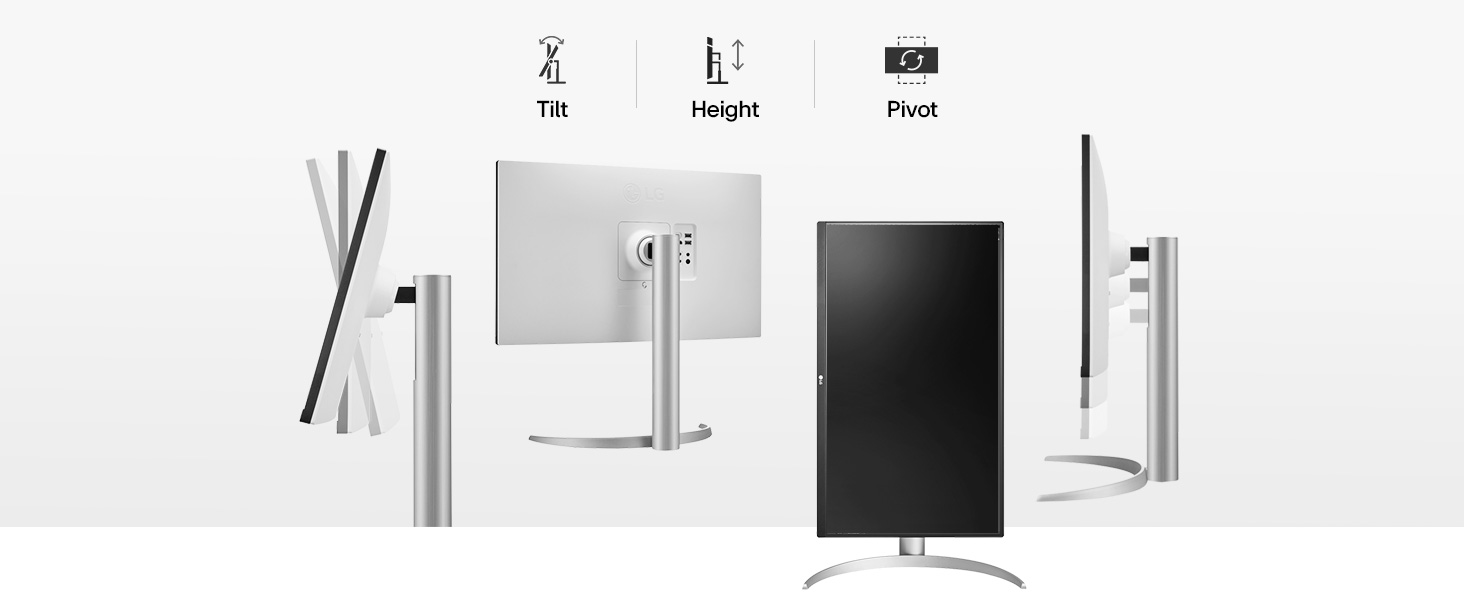 Amazon.com: LG 27UP850K-W 27-inch Ultrafine 4K UHD (3840 x 2160) IPS Computer Monitor, 60Hz, 5ms ...