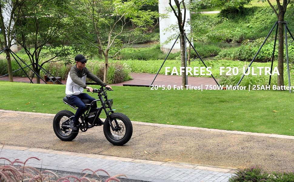 Fafrees F20 ULTRA Electric Bicycle, 48V/25Ah Battery Ebike, 20 * 5.0 Inch Fat Bike, Electric ...