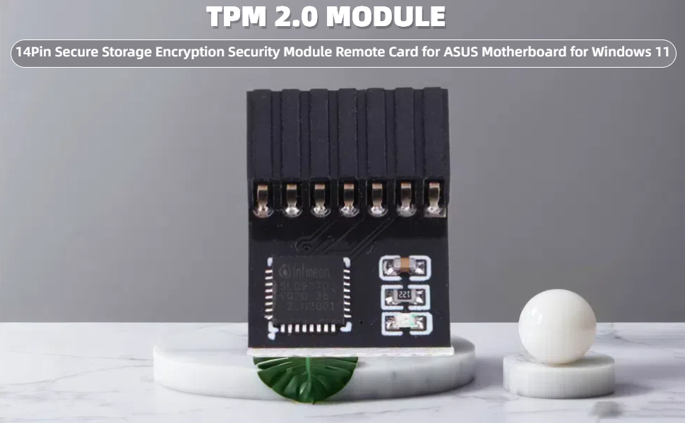 Amazon.com: Tpm 2.0 Module, Encryption Security Tpm 14 Pin 14Pin SPI Remote Card for Motherboard ...