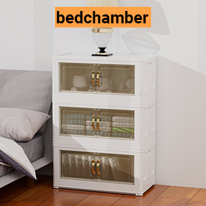 Amazon.com: Stackable Storage Bins,26.9 Gal Collapsible Storage Bins ...