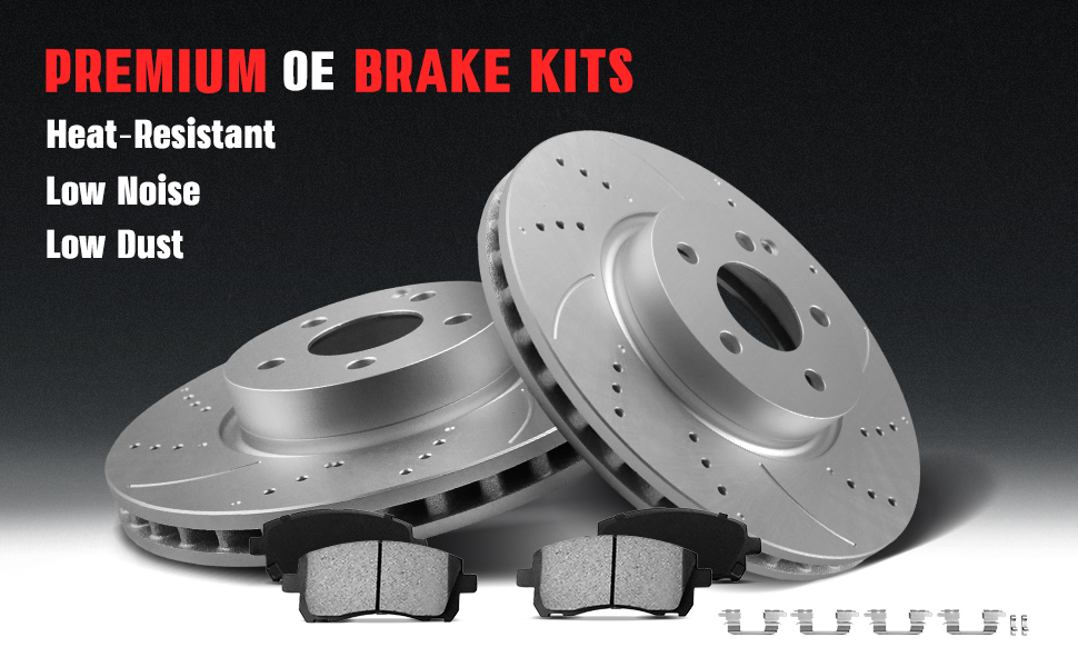 Amazon.com: MOTOREVO Rear Brake Kit Compatible With Nissan Maxima 1994-2001 Geomet Coated ...