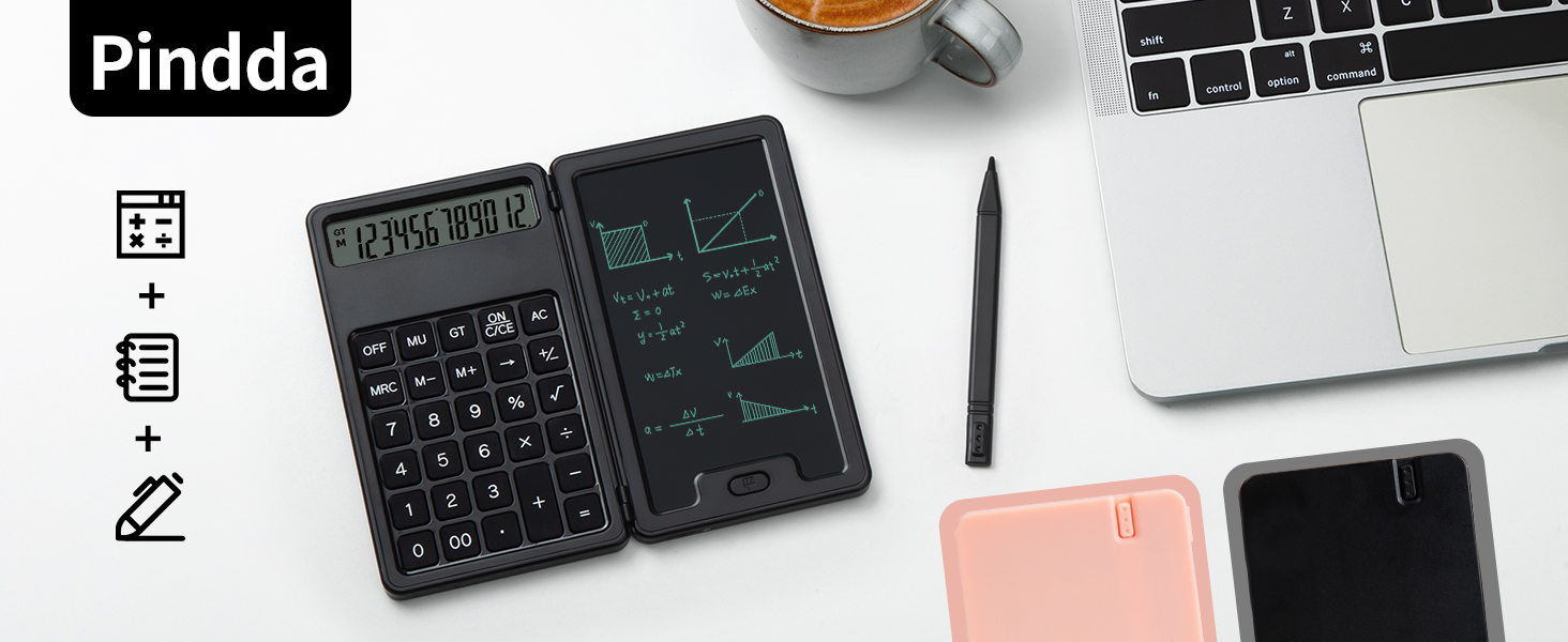 Amazon.com : Desk Calculator, Portable Calculator with Notepad, Basic ...