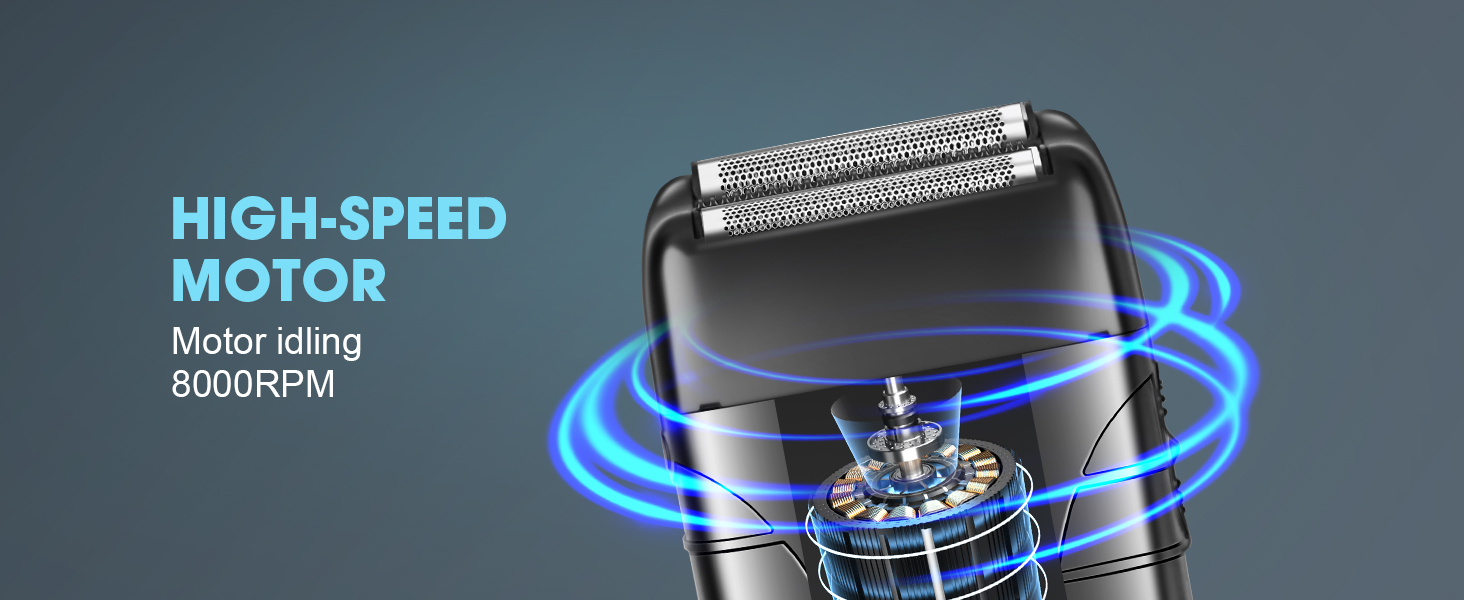 Amazon.com: KEMEI Professional Electric Foil Shaver for Men, Beard Trimmer & Men's Grooming Tool ...