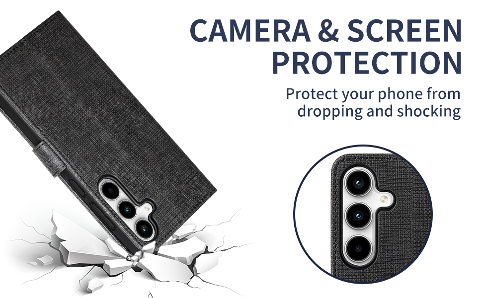 Amazon.com: Foluu for Samsung Galaxy A35 5G Wallet Case, PU Leather Flip Folio with [Shockproof ...