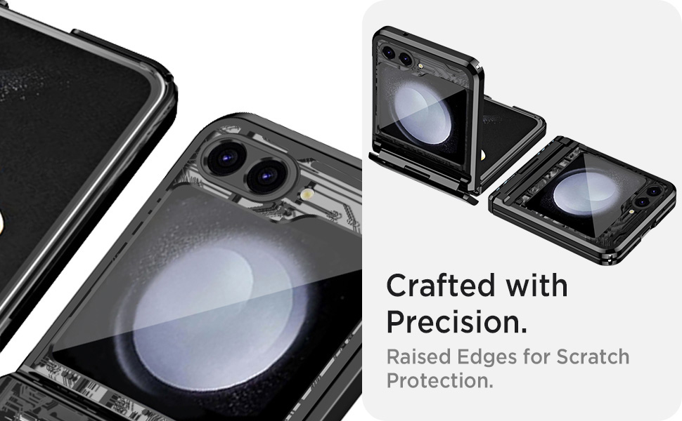 Miimall Case Compatible for Samsung Galaxy Z Flip 5 Mechanical Legend Cover with Hinge ...