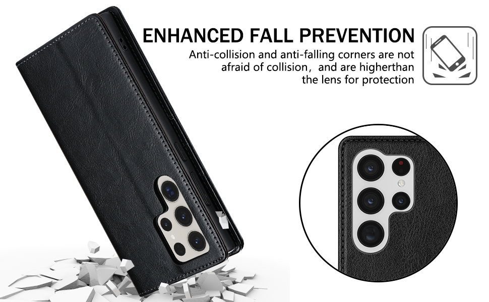 Amazon.com: ZZXX for Samsung Galaxy S23 Ultra Wallet Case with [RFID Blocking] Card Slot Stand ...