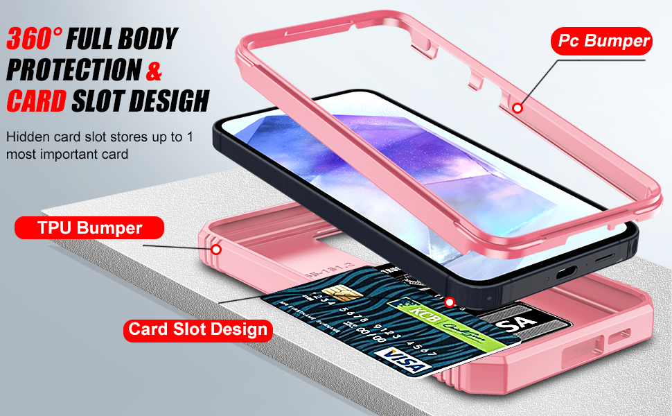 LeYi Funda para Samung Galaxy A55/A 55 5G con [2-Unidades] Cristal Vidrio Templado, Uso Rudo ...