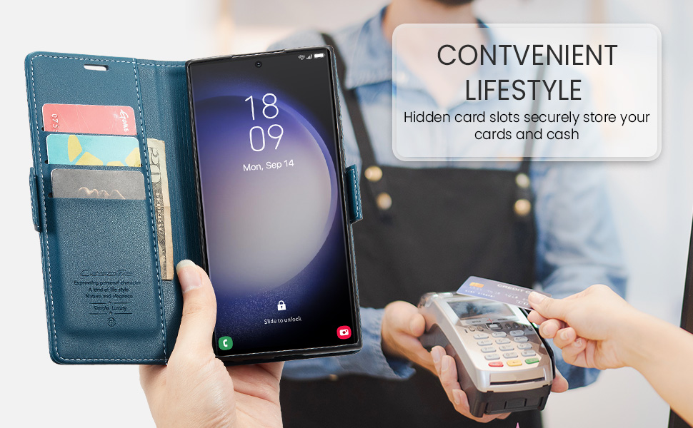 Amazon.com: SINIANL Samsung Galaxy S23 Ultra Wallet Case with RFID Blocking, Samsung S23 Ultra ...