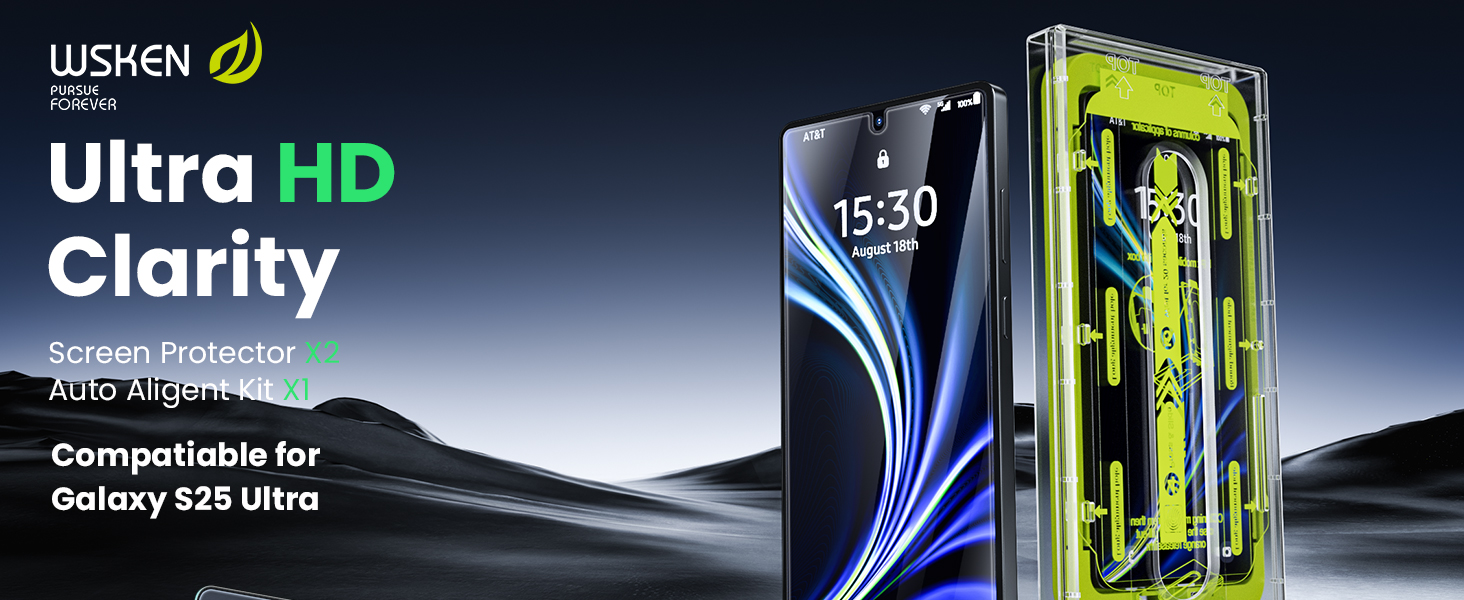 Amazon.com: WSKEN for Samsung Galaxy S25 Ultra Screen Protector - [Fingerprint Unlock Support ...
