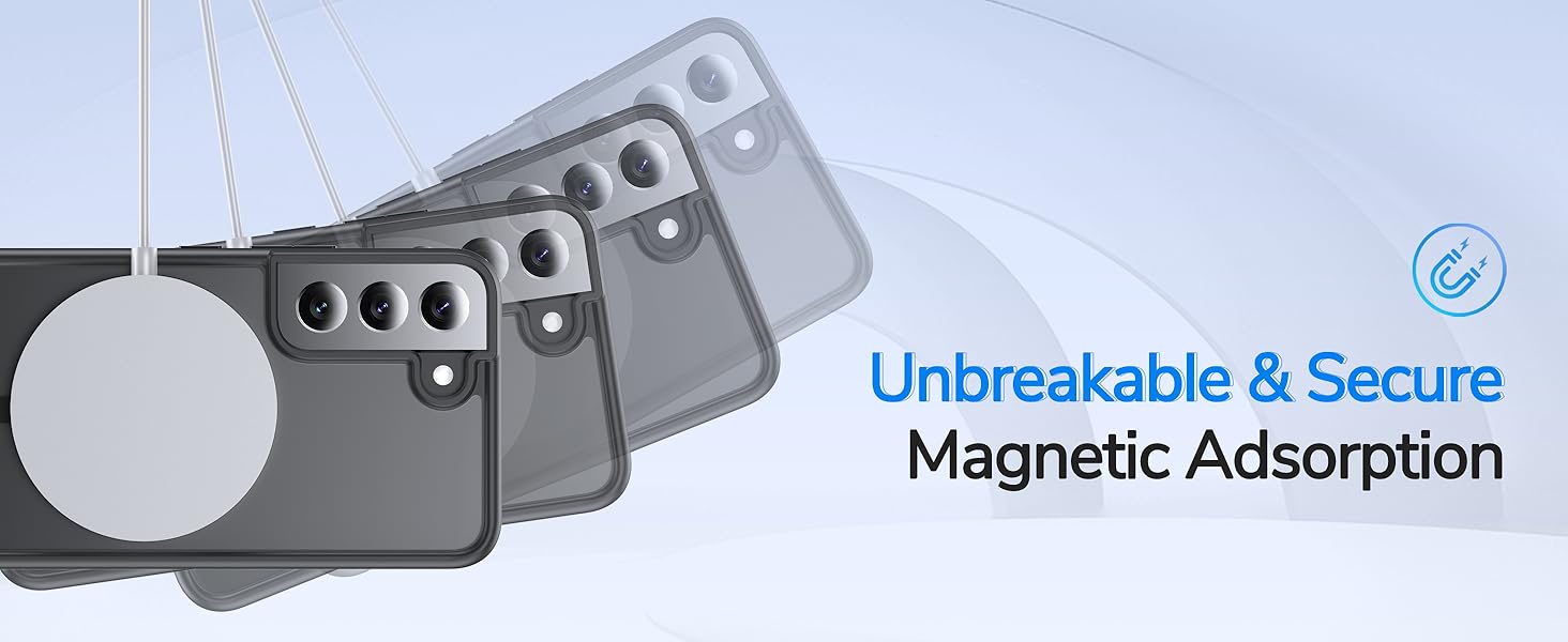 Amazon.com: FNDMIL [NO.1 Magnetic for Samsung Galaxy S22 Case with MagSafe [Translucent Matte ...