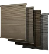 Amazon.com: Boolegon No Drill Blinds for Windows Blackout Cellular ...